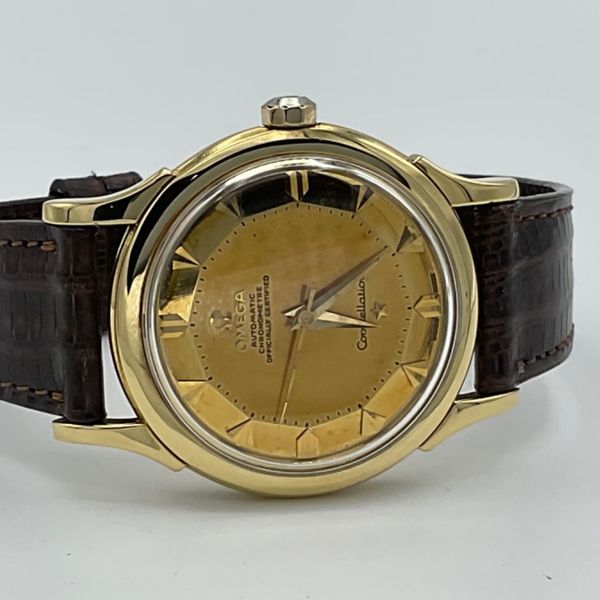 Rare Omega Constellation 2852 18K Gold Pie Pan Dial Automatic 1950â s ...