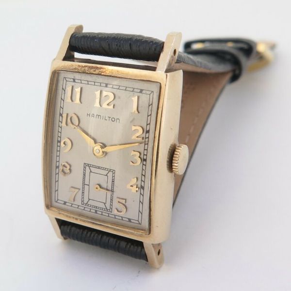 Vintage Hamilton Mens 10K Solid Gold 22J 770 Manual Wind Wrist Watch $1 ...