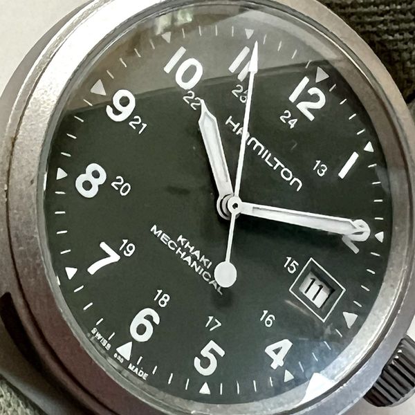 Hamilton Khaki Field Mechanical Green Dial 38mm Men's Watch H694190 ...