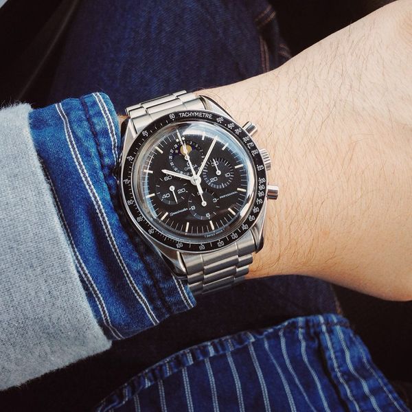 SOLD Omega Speedmaster Professional MOON-PHASE 1986 ref. ST 345.0809 ...