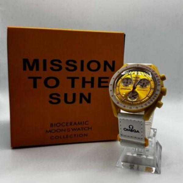 Mission to Sun: OMEGA x Swatch Speedmaster MoonSwatch Sun Yellow ...