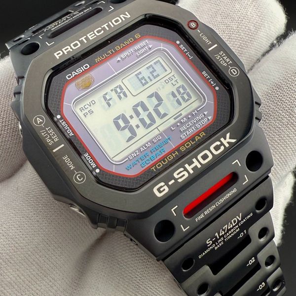 Custom Casio G-Shock GW-M5610U Black Mecha Mod â Stainless Steel Strap ...