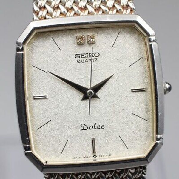 [Near MINT] Vintage SEIKO Dolce 9521-5210 Silver Quartz Men's Watch JAPAN | WatchCharts Marketplace