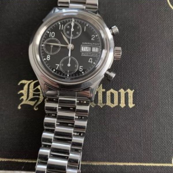 Vintage Hamilton 9941A Military Automatic Chronograph Valjoux 7750 w ...