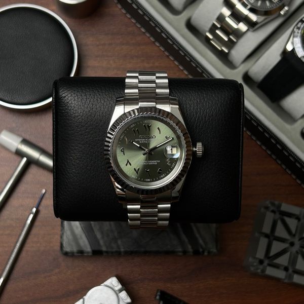 [Mod] Seiko Oyster Perpetual Green Arabic Datejust in 36mm and 39mm ...