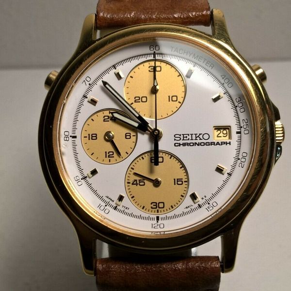 Early 90s Seiko SBBZ002 7T27-6A00 Quartz Chronograph (RAF Gen 2 ...