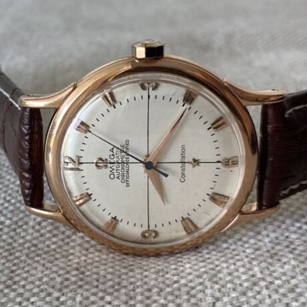 First Omega Constellation Model 2648 Watch Cal 352 18k Rose Gold ...