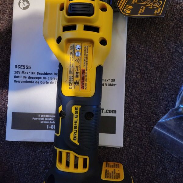 Dewalt DCE555B Rotary Drywall Cut Out Tool 20V Drill XR Brushless ...