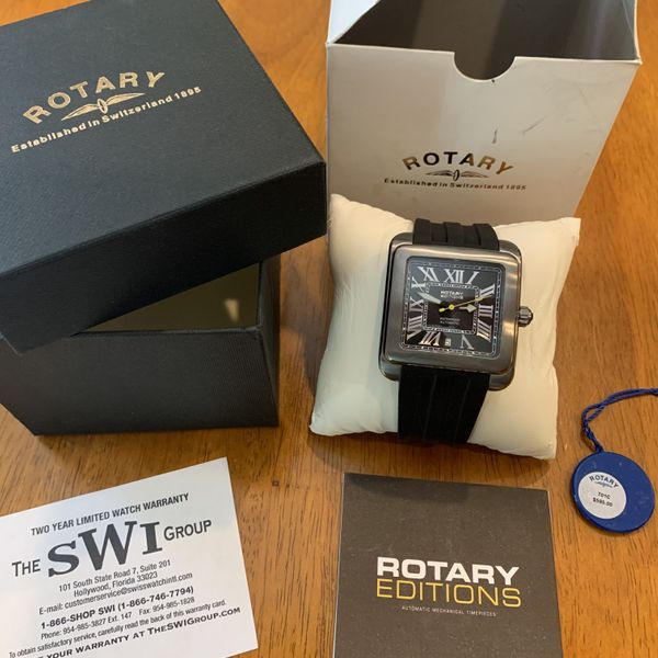 Rotary Editions 1895 700 Series Automatic Square watch 12778 ...