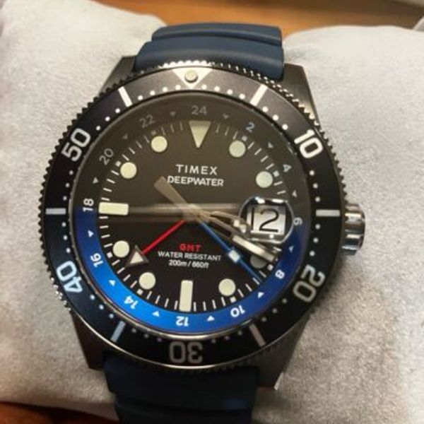 Timex Blue Mens Analogue Watch Deep Water Reef TW2W75100 | WatchCharts ...