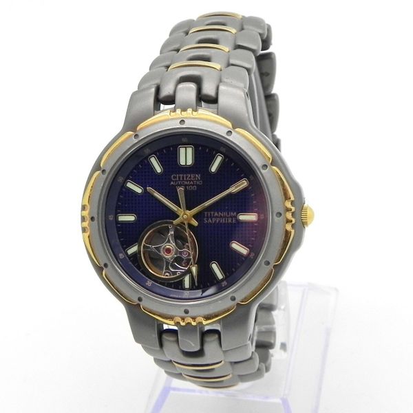 CITIZEN 8228-S81683 Titanium Automatic Watch Skeleton Dial Two Tone ...