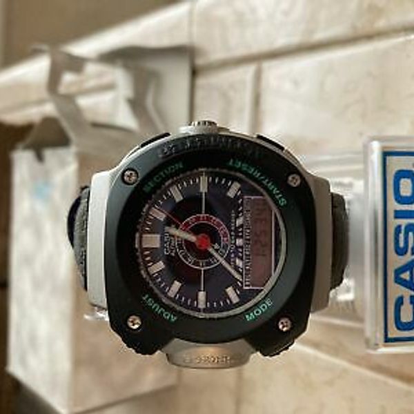 Rare Casio Vintage Protrek APX-100-1 with Purple Nylon Band | WatchCharts