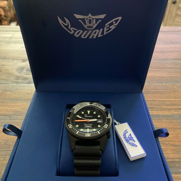 SQUALE 1521 PVD 50 ATMOS DIVER WATCH 500M BRAND NEW w BONUS STRAP ...
