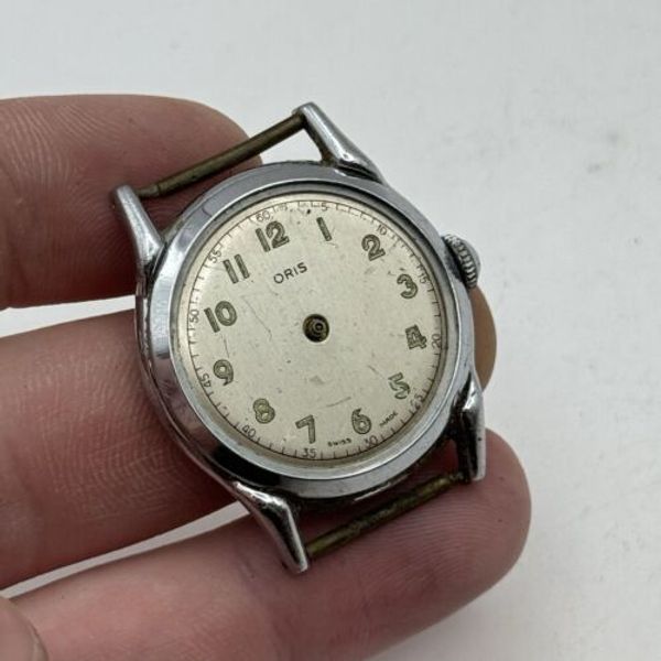29mm Vintage Oris Cal 454 Partial Manual Wind Watch Head Parts Repair Swiss Made | WatchCharts ...