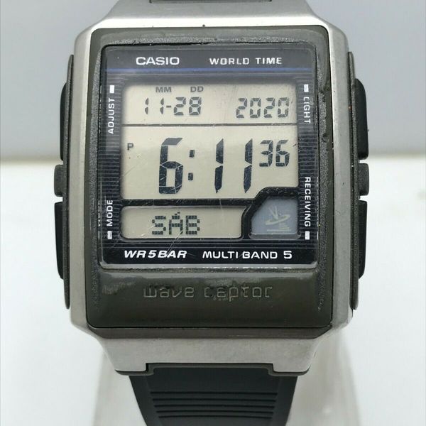 VINTAGE CASIO WORLD TIME WAVE CAPTOR WATCH WV-59J 3053 | WatchCharts ...