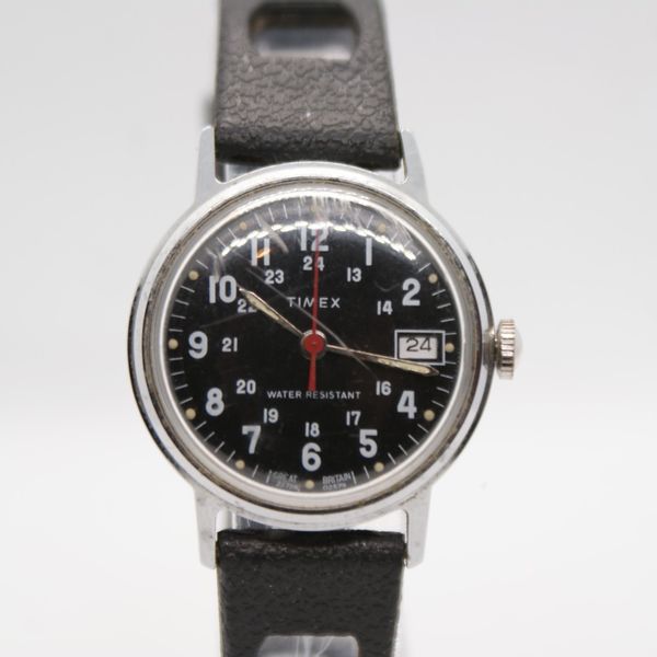 Rare 1979 Mens Timex Military Sprite Mechanical Watch On Original Strap ...