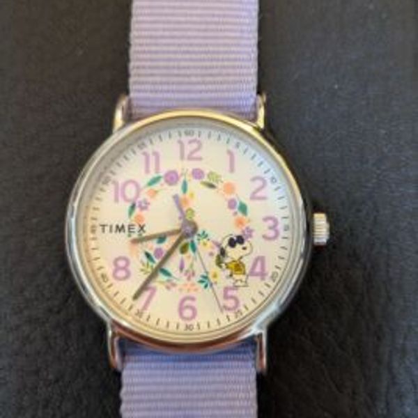 Timex Weekender X Peanuts Snoopy In Bloom 38mm Fabric Strap Indiglo ...