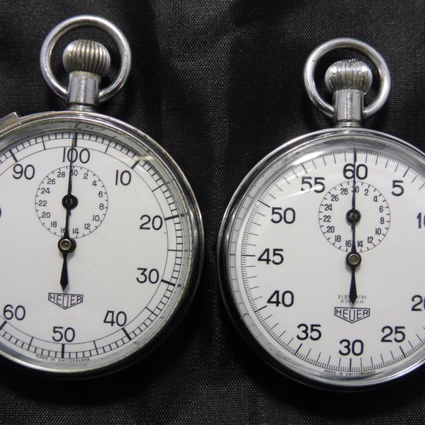 Two Vintage HEUER Stopwatch | WatchCharts