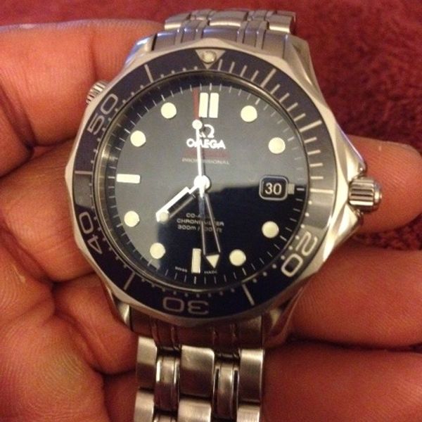 Omega SMPc -blue with ceramic bezel- GREAT DEAL!! | WatchCharts Marketplace