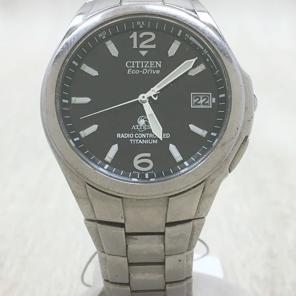 [Used] CITIZEN Citizen / Solar watch / Analog / Stainless steel / BLK / SLV [Clothing ...