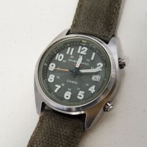 VINTAGE CASIO OVERLAND RADIO SOLAR WATCH OVW-100BJ | WatchCharts ...