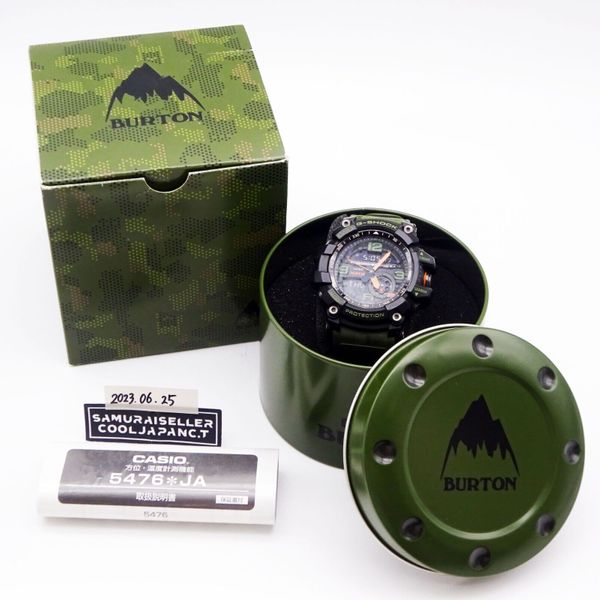 Casio G-SHOCK Burton GG-1000BTN-1AJR MUDMASTER Twin Sensor 35th ...