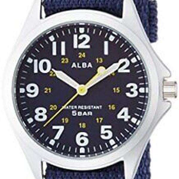 SEIKO ALBA AQPK402 Military Field Watch Quarts Blue | WatchCharts ...