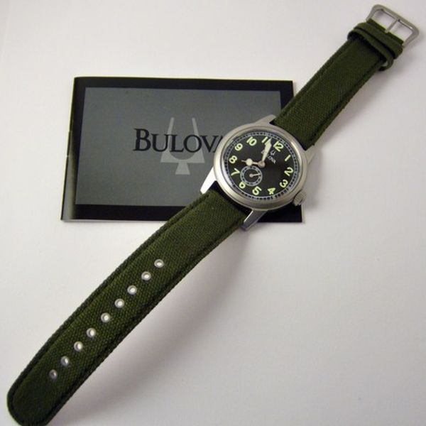 FS- Bulova Military Canvas Strap Watch | WatchCharts