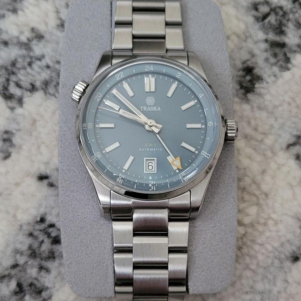 [WTS] Traska Venturer GMT in Steel Blue MINT Condition | WatchCharts ...