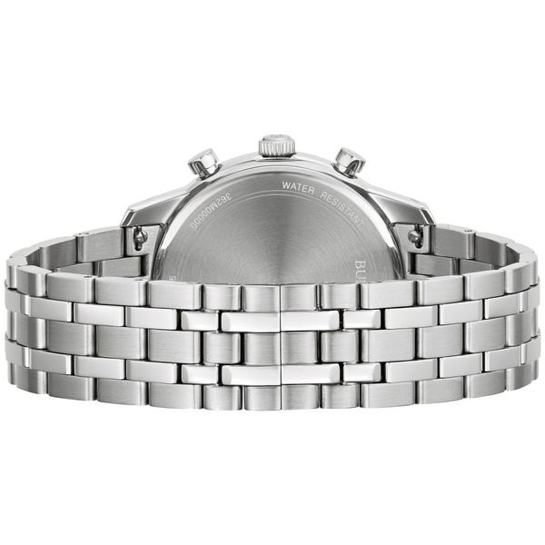 Bulova Sutton Men's Silver Dial Chronograph Quartz Watch - 96B404 ...