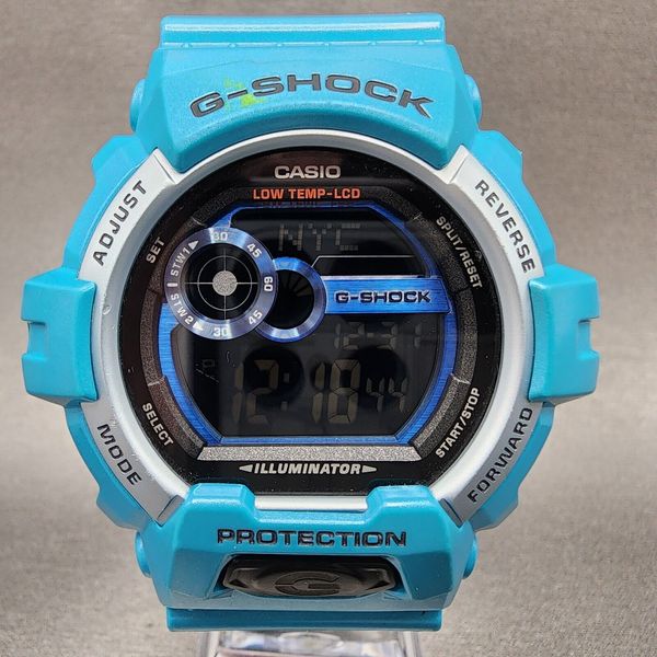 Casio G-Shock GLS-8900 Watch Men 53mm Digital Blue Metallic Case Round ...