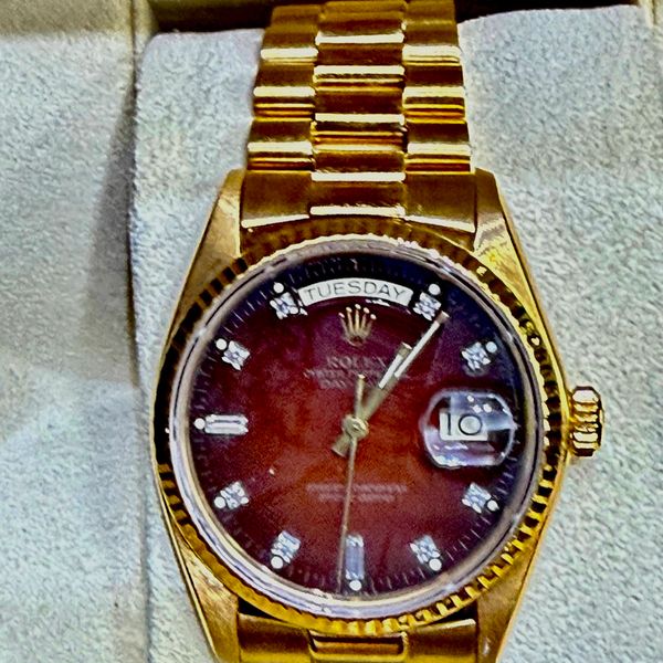 Rolex 18038 Ox -Blood vignette | WatchCharts Marketplace