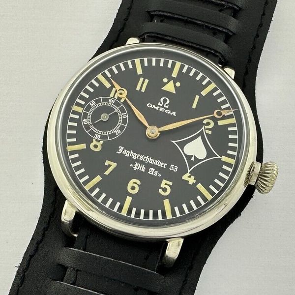 Omega Laco Aviator Pik As JG53 Luftwaffe Pilot WW2 Vintage 1939-1945 ...
