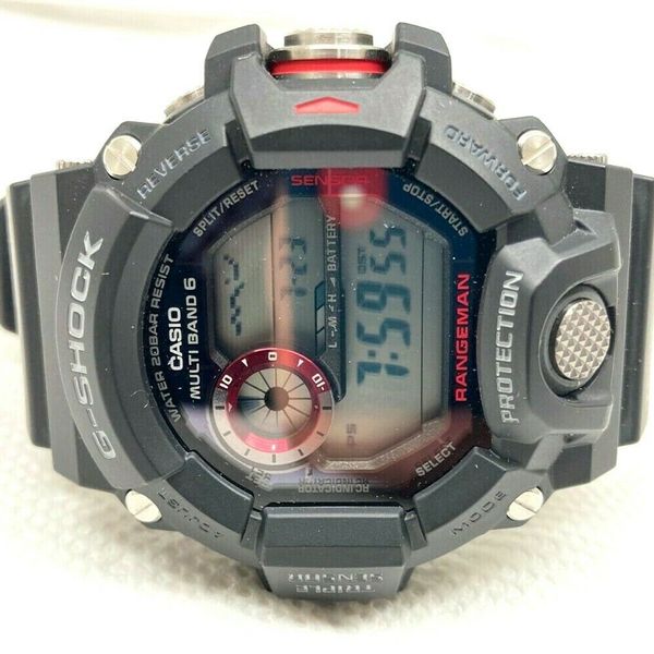 Casio Men's GW-9400-1CR Master of G Stainless Steel Solar Watch ...