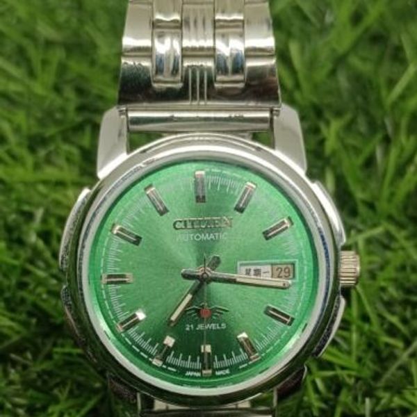 Citizen 21 Jewels Automatic Refurbished Wrist watch Colour Dial Green ...