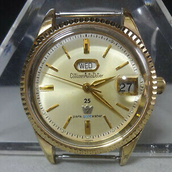 Vintage 1964 CITIZEN Automatic watch [Citizen Auto Dater 7] 25J para 40 water | WatchCharts