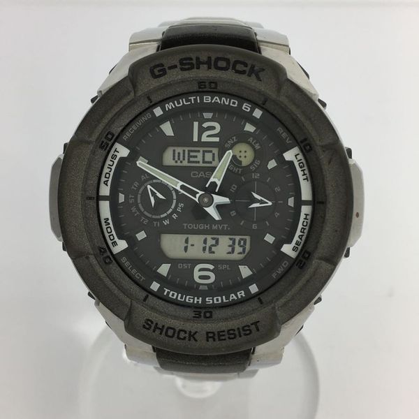 [Used] CASIO Solar watch G-SHOCK/Digi-Ana/Stainless steel/GRY/SLV/GW ...