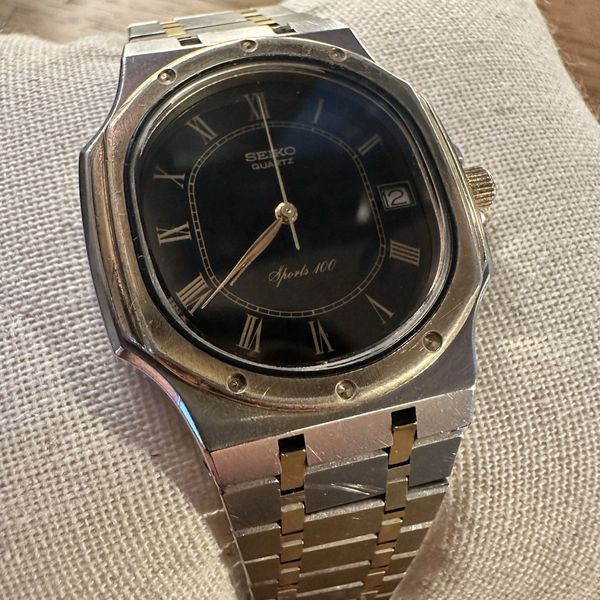 Seiko 5932-5210 Sports 100 2 Tone Royal Oak Vintage Watch | WatchCharts ...