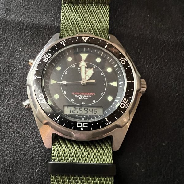 Mens Casio AMW 320b â Arnieâ Analog / Digital Watch | WatchCharts ...