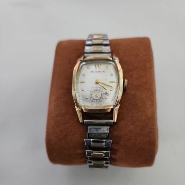 Bulova L3 2-tone dial 10KRGP 1950's Vintage watch Manual 10BT 17 Jewel ...