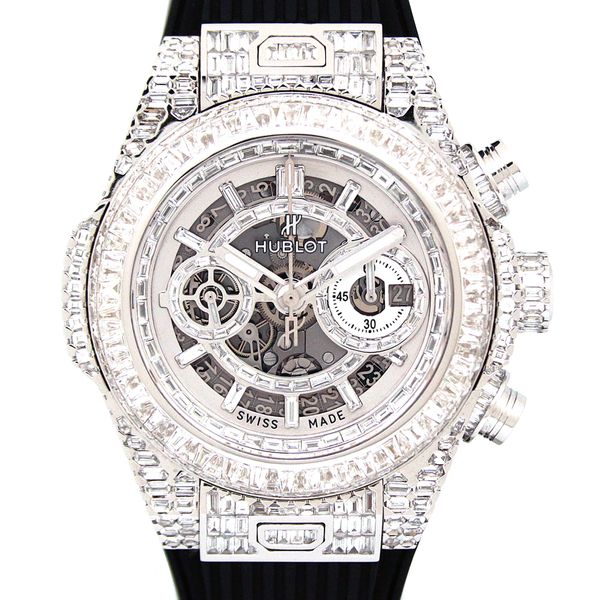 Hublot Big Bang Unico High Jewelry Full Baguette Diamond 411.WX.9004.LR ...