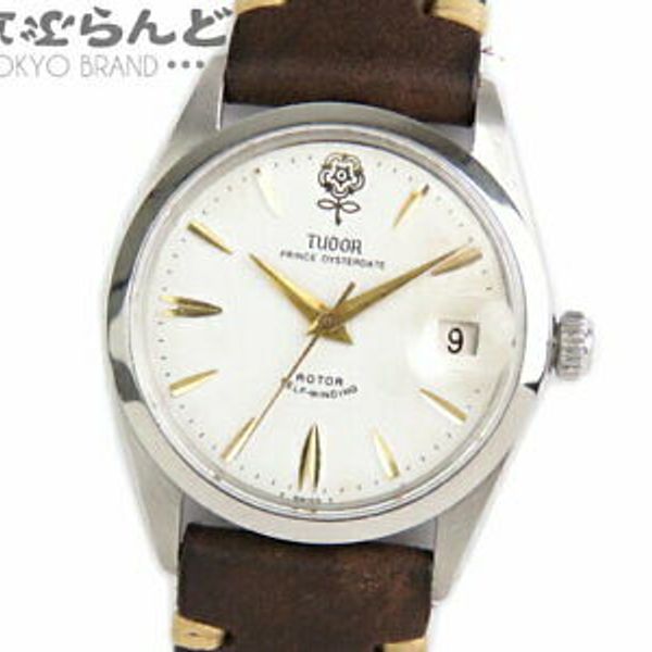 TUDOR Big Rose Prince Oyster Date AT 7934 Watch leather Excellent ...