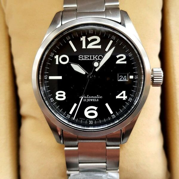 Seiko SARG009 Black Dial Automatic Dress Watch, Arabic Numerals ...