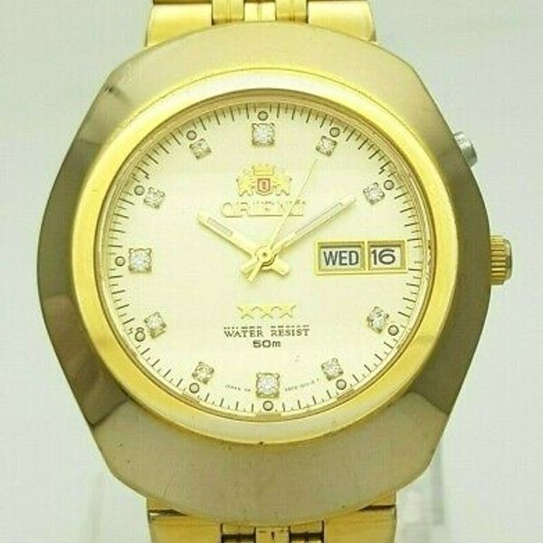Vintage Orient Crystal WR 50M Automatic Cal 46943 Japan 40MM Men's ...