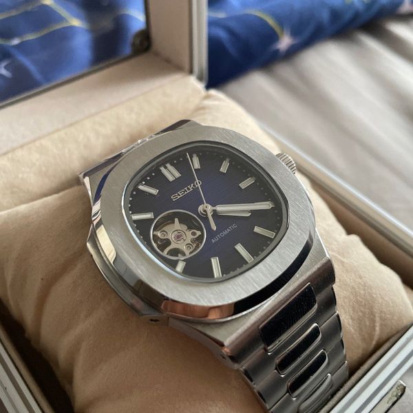 Seiko Nautilus open heart (Mod) | WatchCharts Marketplace