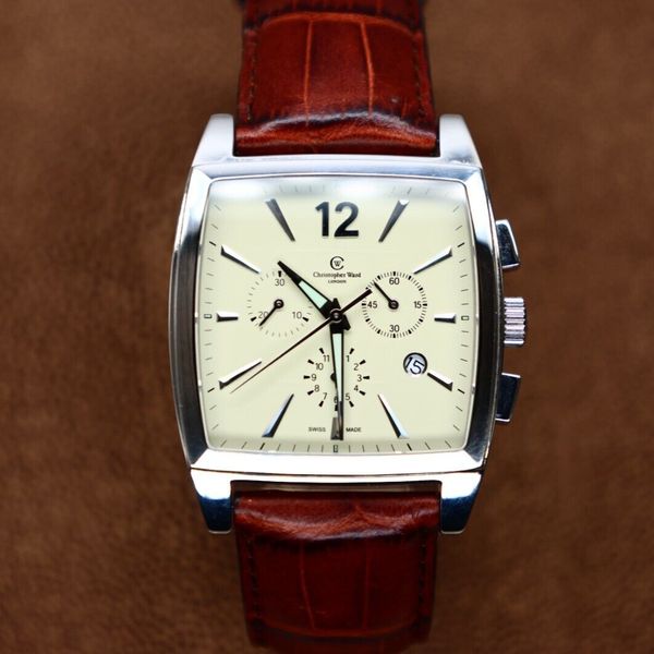 Christopher Ward Rare C13 Henley Quartz Chronograph - 39mm Case Square ...