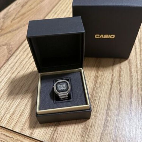 Casio Ring Watch 50th Anniversary Silver CRW-001-1 w/Size Adjusting ...