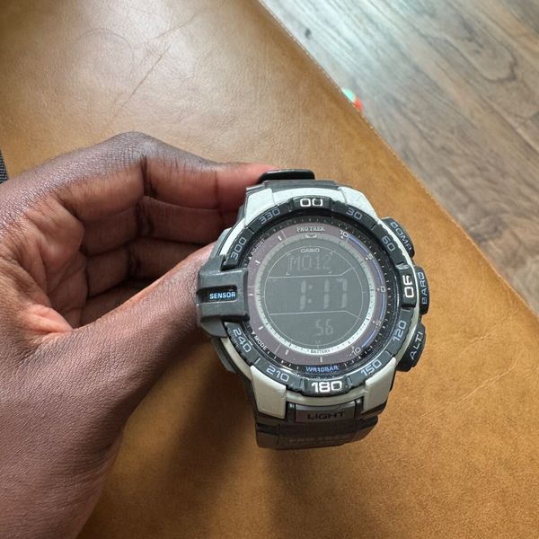 Casio Pro Trek PRG-270 Tough Solar Watch Altimeter Compass Barometer ...