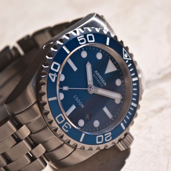 **SOLD** Armida A3 (97%) condition Blue Dial / Bezel | WatchCharts ...