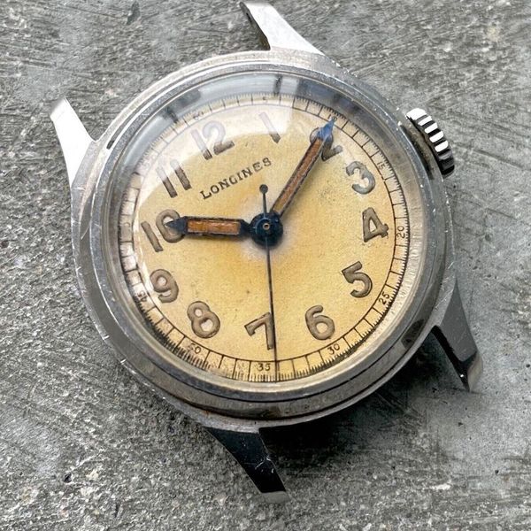 1942 Longines Stainless Steel 10L Manual winding - WW2 Military Pilots ...